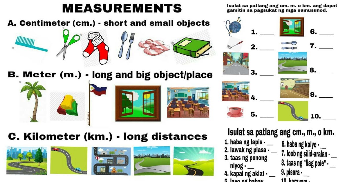 Measurement Lesson (cm. , m. , km.) Ready to Print - DepedClick