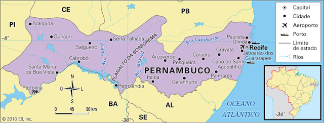 Blog de Geografia: Mapa de Pernambuco