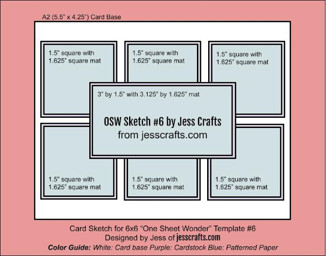 Jess Crafts: 6x6 One Sheet Wonder Templates featuring Lawn Fawn and ...