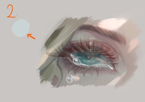 How to Draw Anime Tears (Basic) - Digital Painting - Digital Painting ...