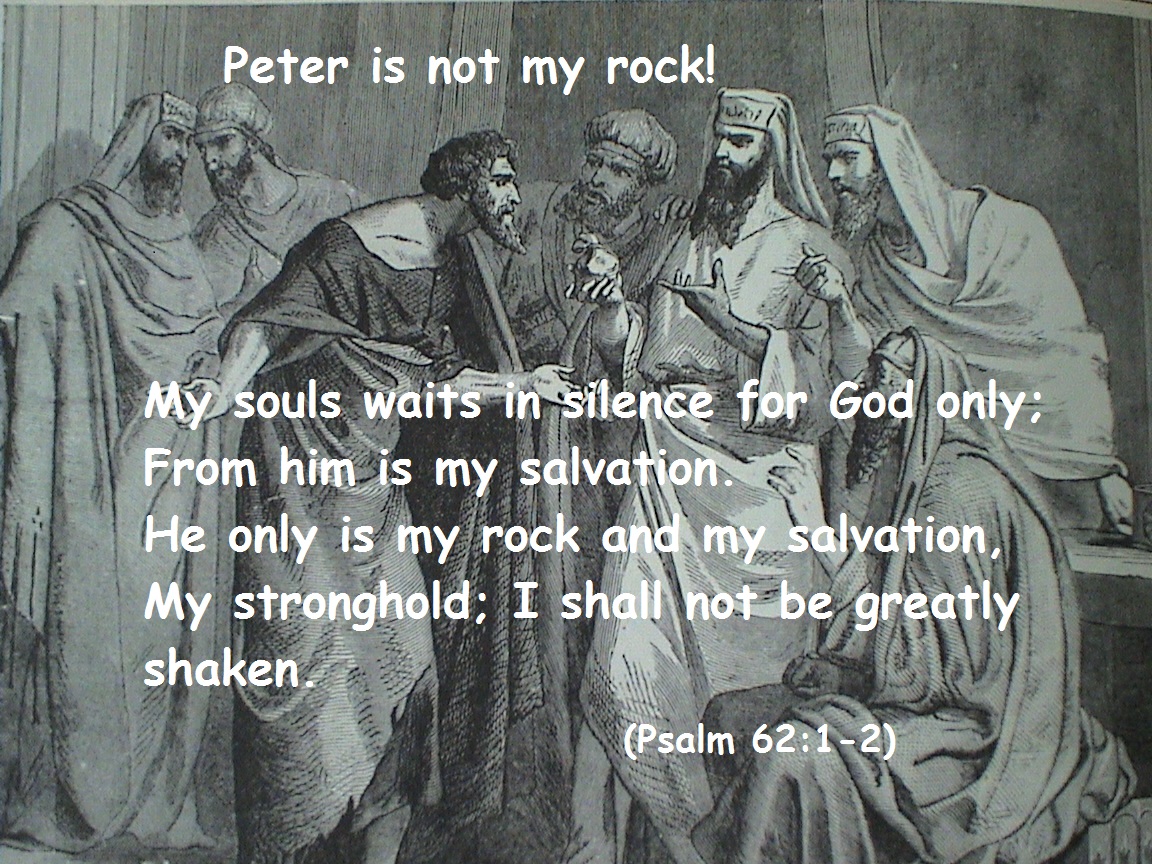 Apologetica: The Rock ain't Peter