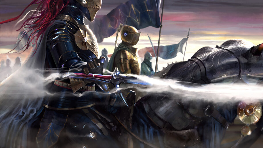 Knight Army Fantasy Art 4K #4890a Wallpaper PC Desktop