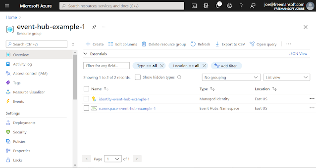 Managed Identities and Shared Access Tokens for EventHubs in Azure