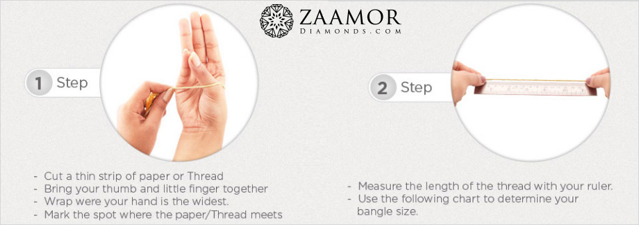 How to Measure your Bangle Size | Zaamor Diamonds Blog