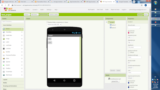 app development using mit app inventor 2 tool