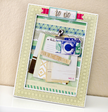 washi tape frames tutorial