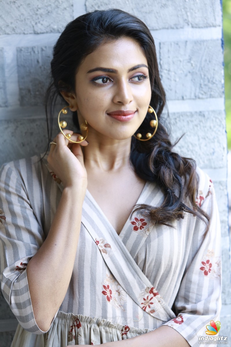 Amala Paul stills at Bhaskar Oru Rascal promotions - South Indian Actress