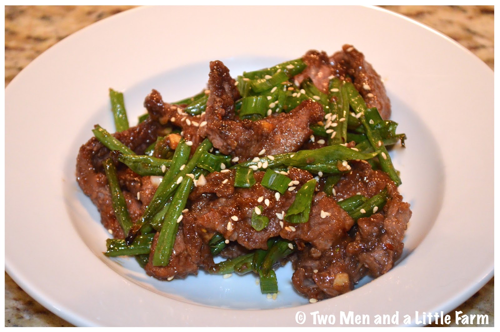 Two Men and a Little Farm: SHEET PAN MONGOLIAN BEEF RECIPE