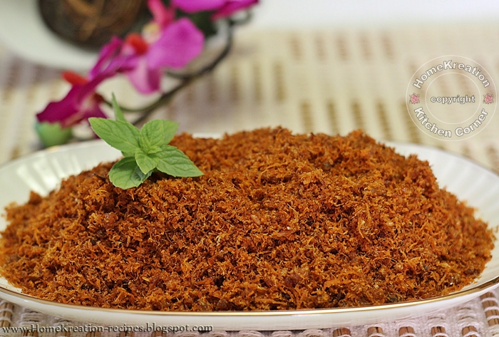 HomeKreation - Kitchen Corner: Dried Shrimp Serunding (Serunding Udang ...