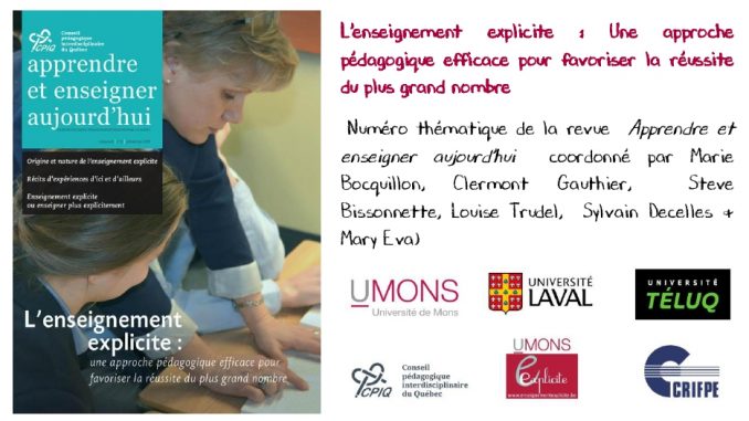 INAS-UMONS: Nouvelle publication : L'enseignement explicite : une ...