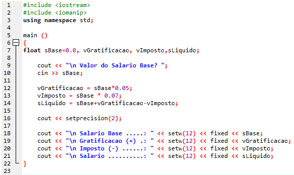 Aprender Programar em C++: Fevereiro 2015