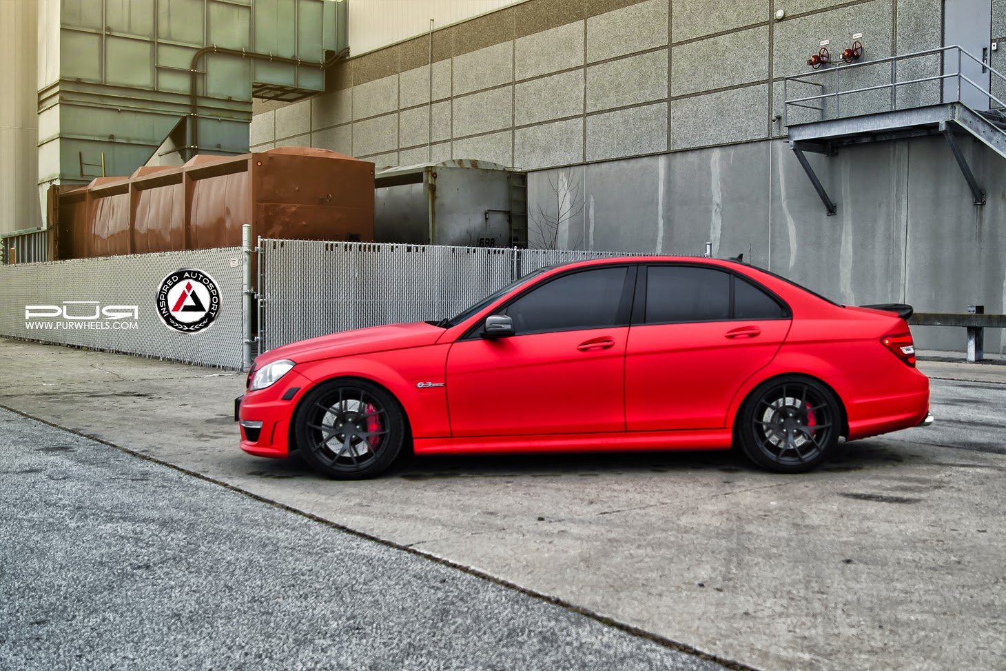 Mercedes-Benz W204 C63 AMG Red Matte | BENZTUNING