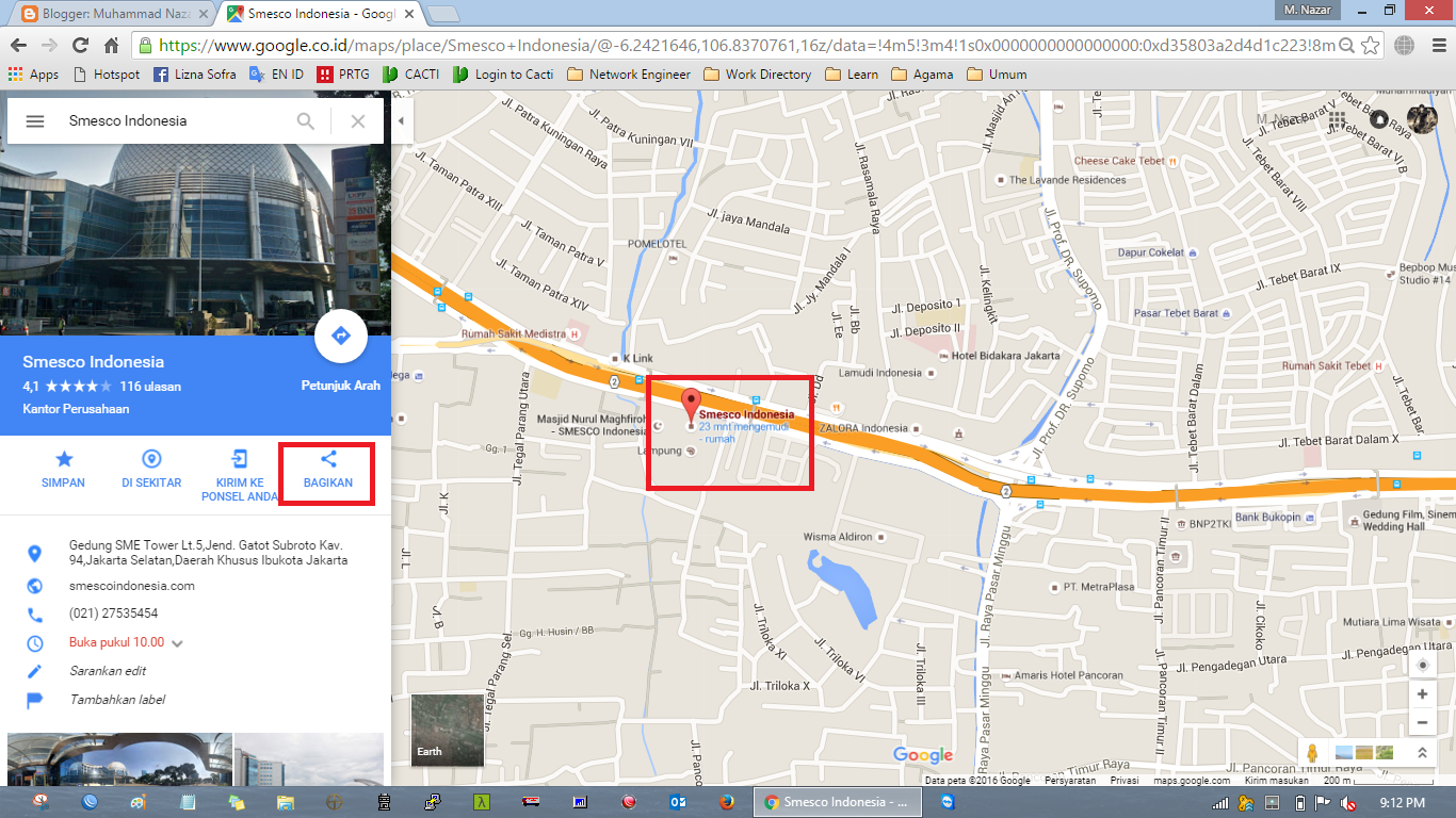 Membuat Barcode Maps Denah Lokasi
