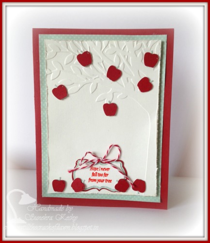 Crafting Till The Crack of Dawn: An Apple Tree Card for my Mother