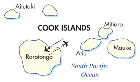 COOK ISLANDS - GEOGRAPHICAL MAPS OF COOK ISLANDS (NEW ZEALAND)