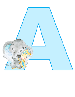 Kits imprimibles gratis : Abecedario elefante