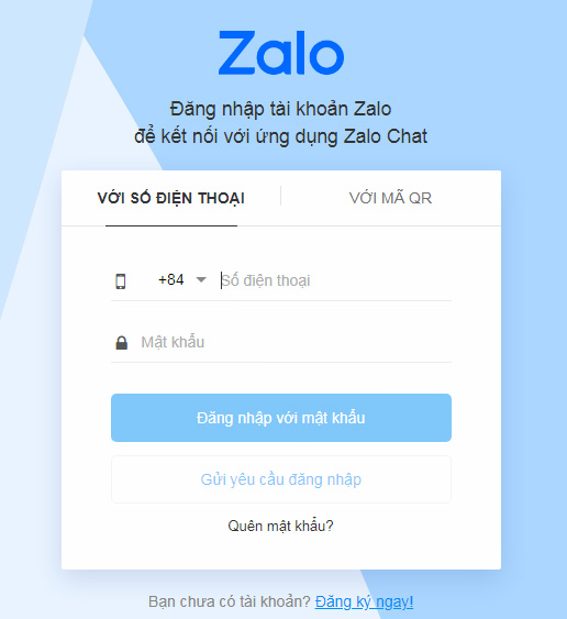 Zalo Web | Đăng nhập Zalo | Chat.Zalo.me