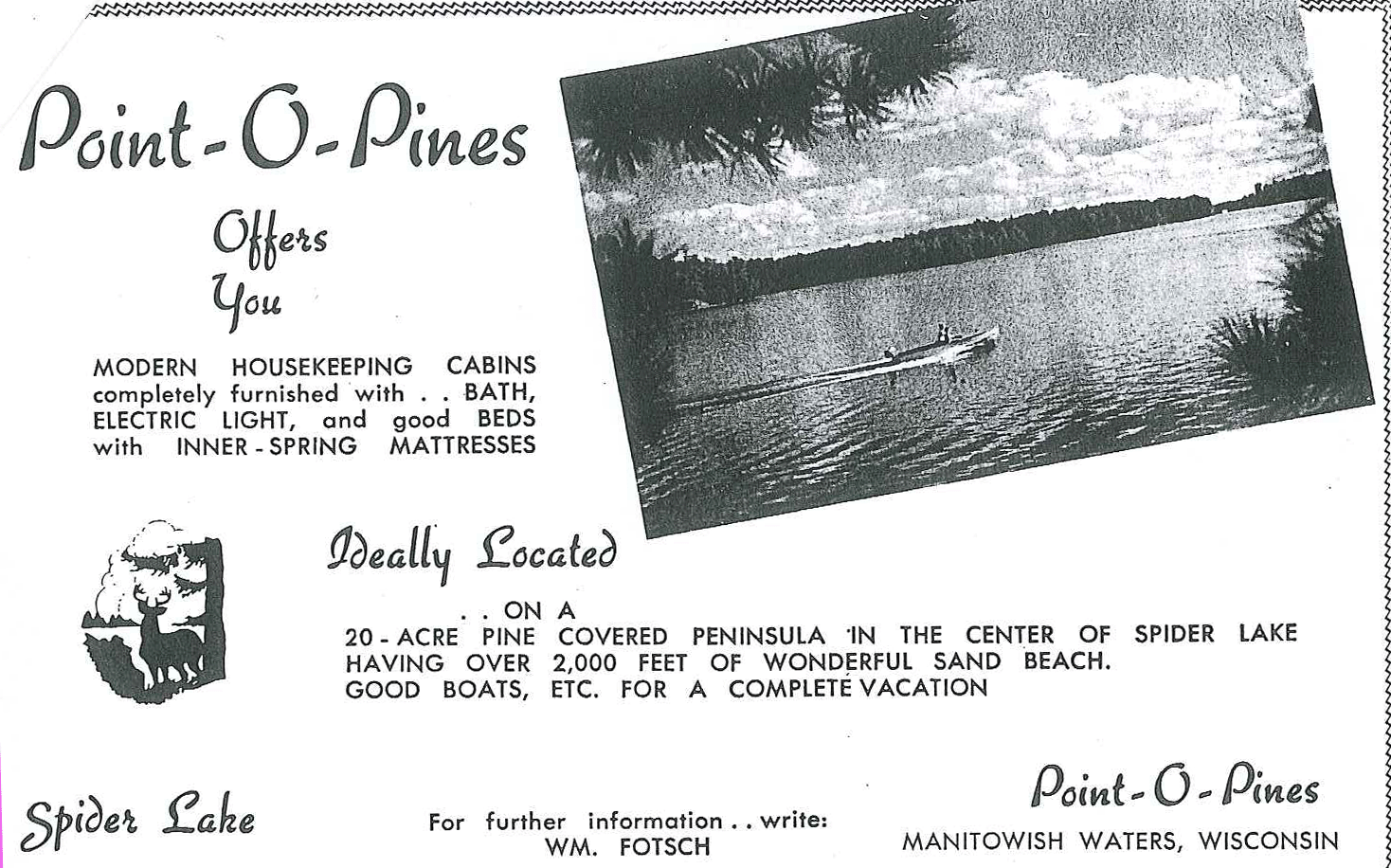 The History of Manitowish Waters: Point-O-Pines