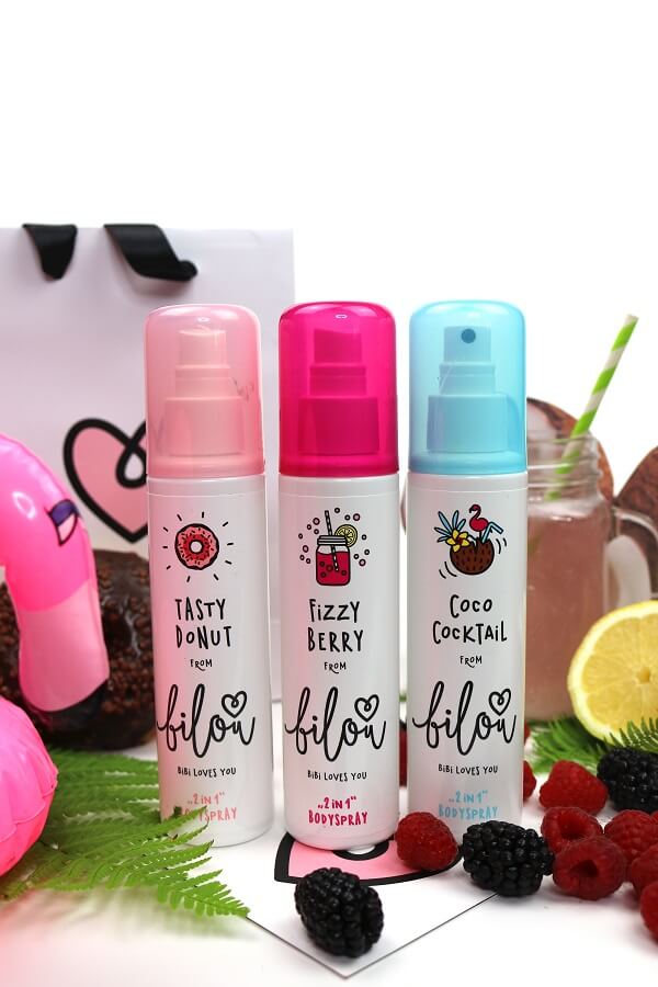 Glam & Shine - Beautyblog: Neu: Bilou Bodysprays Coco Cocktail, Fizzy ...