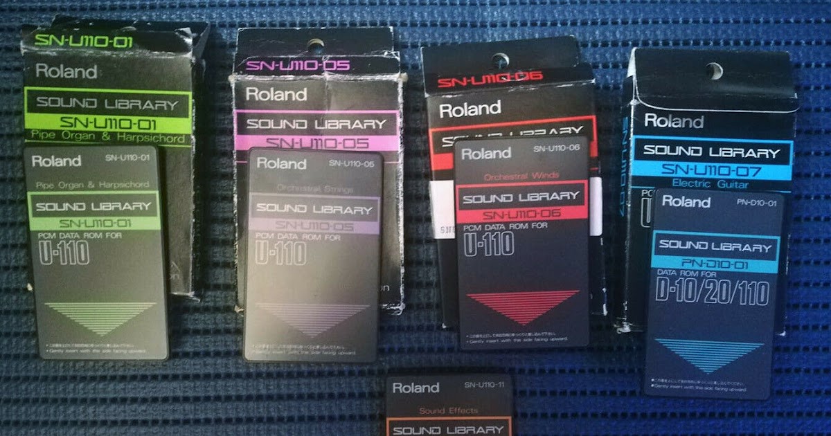 MATRIXSYNTH: Roland PCM Data Rom Cards SN-U110 D-10/20/110 Series
