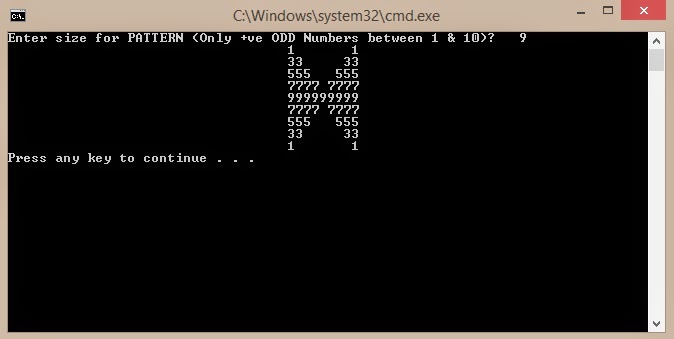 Programming in High Level Languages: C++ Programs for displaying ...