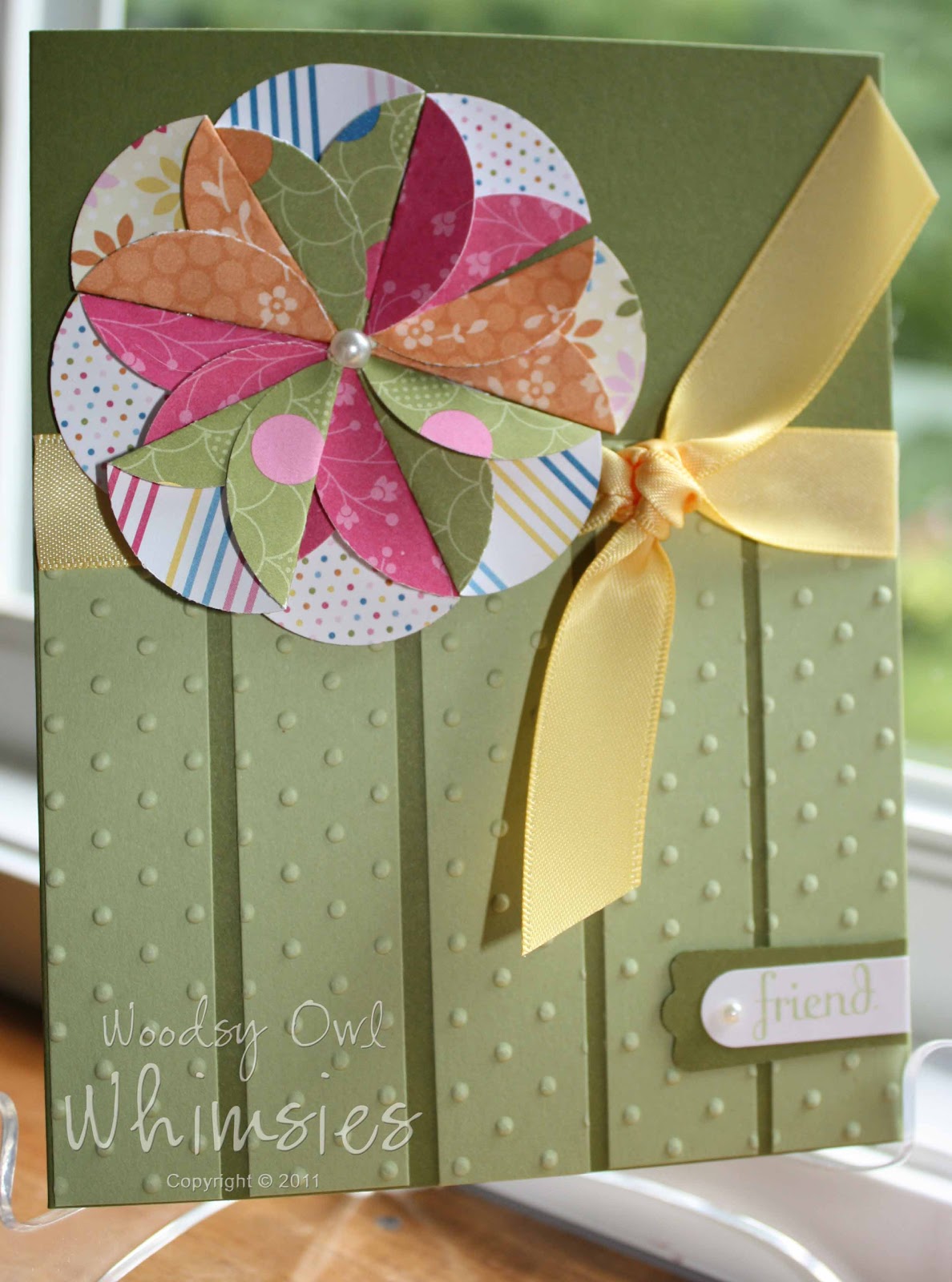 Woodsy Owl's Whimsical World: Stampin' Success Flower Card