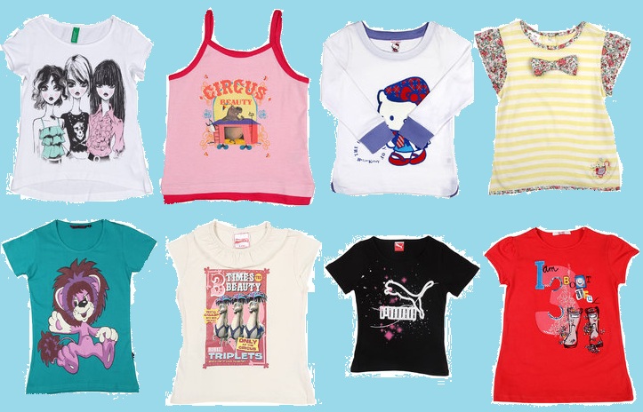 Little Fashionista: Choose colorful casual t-shirts for your little girl!
