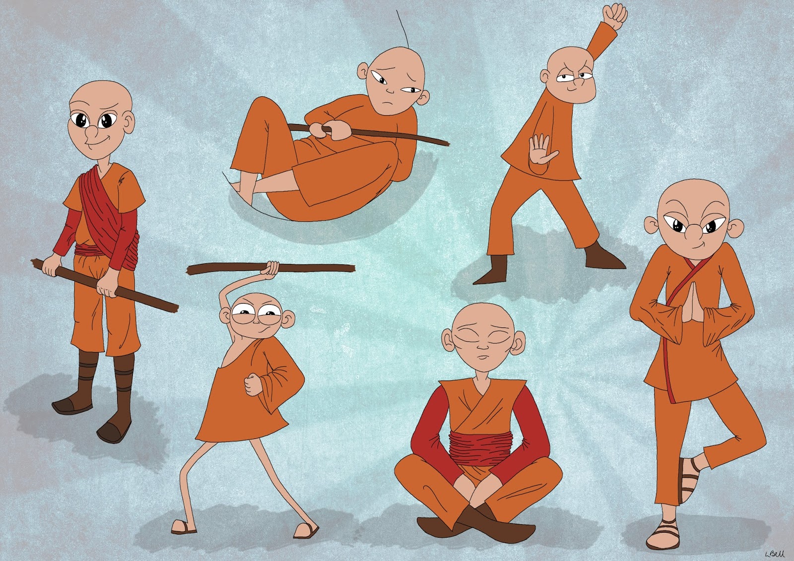 Concept Art For Games and Animation : Excelsior Monk Designs