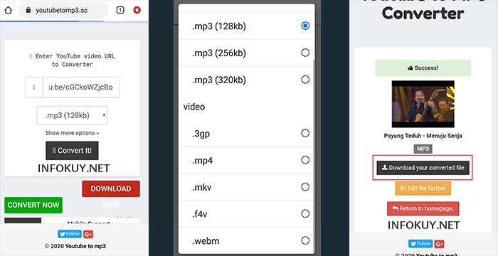 10 Cara Download MP3 dari Youtube di HP Android Tanpa Aplikasi - Infokuy