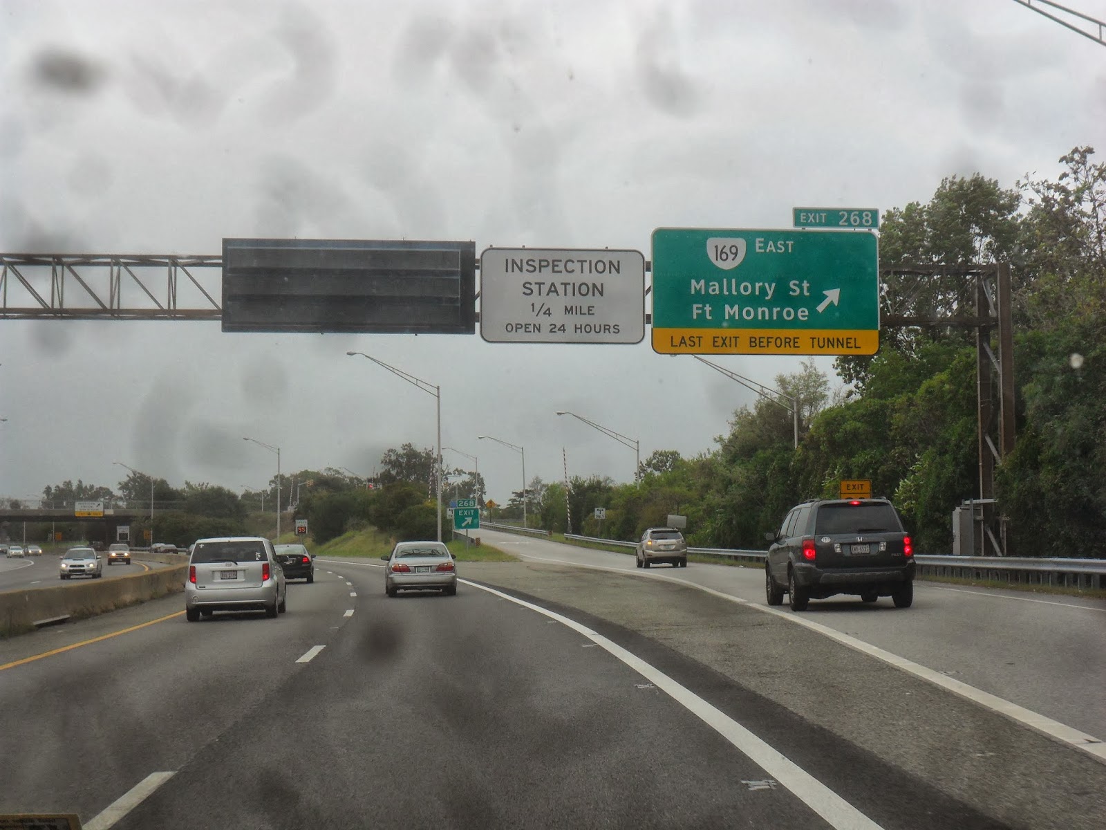 Luke's Signs: I-64 at the Hampton Roads Bridge-Tunnel (HRBT)