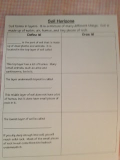 Soil Horizons Worksheet