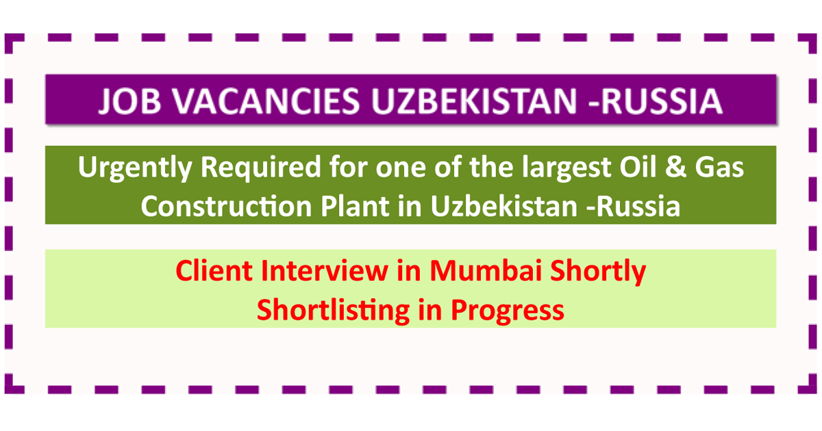 975 ABROAD JOBS UZBEKISTAN RUSSIA
