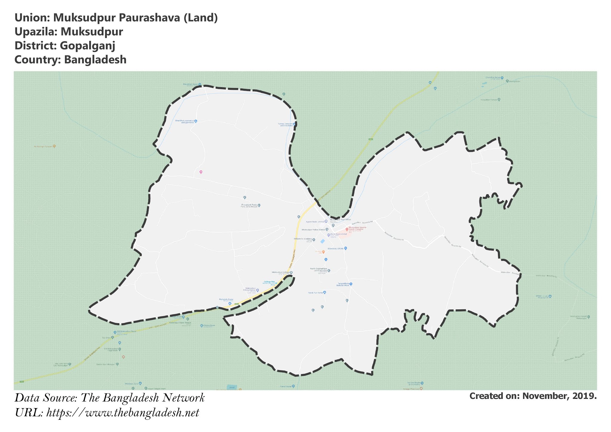 Muksudpur Paurashava, Gopalganj