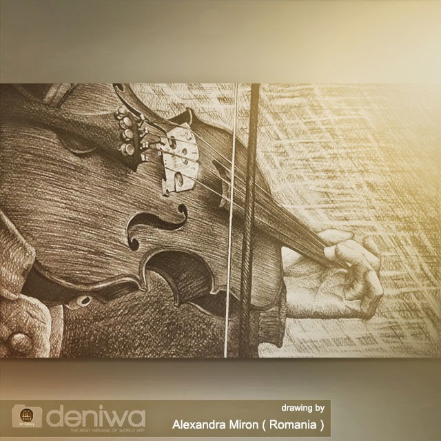 AMAZING VIOLIN PERFORM ON PAPER ~ Art Gallery