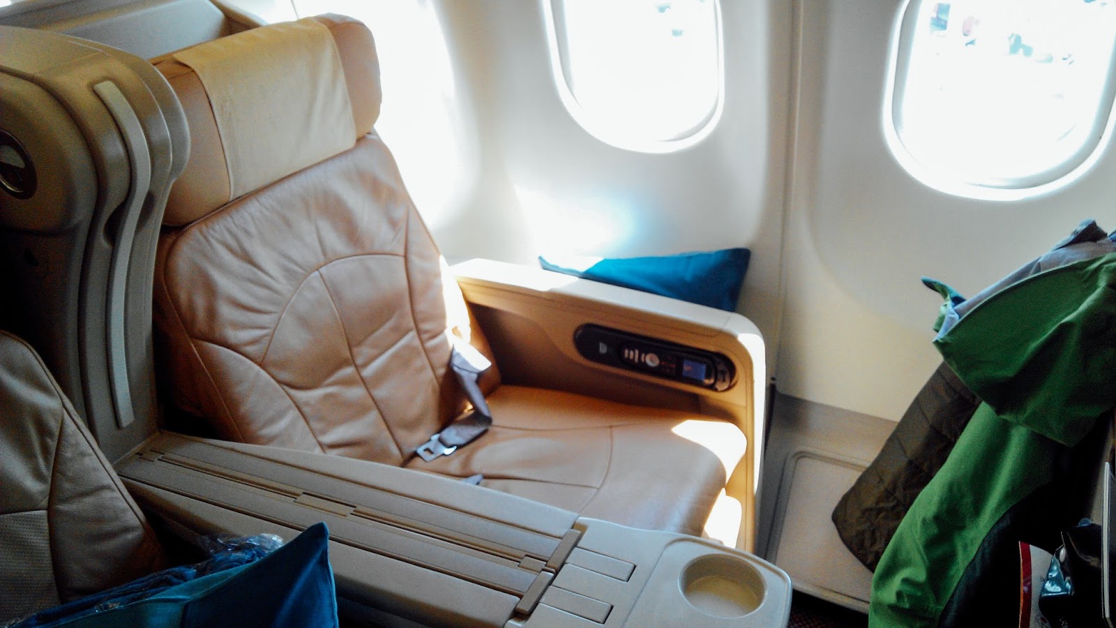 2015 飛行紀錄 新航A380商務艙 ZRH-SIN SQ345 Singapore Airlines Business Class ...