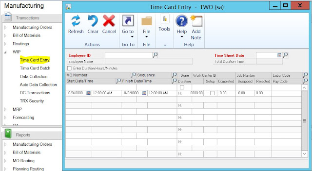 Redbeard's Blog: Manufacturing Detail Labor Reporting