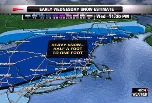 Head in the Clouds Amherst: What's with the snow/sleet projections?