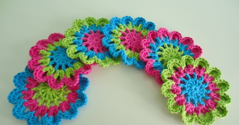 A Playful Stitch: Japanese Flower Crochet Coasters