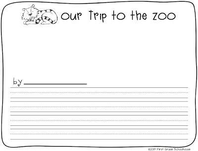 Classroom Freebies Too: Zoo Animals Writing