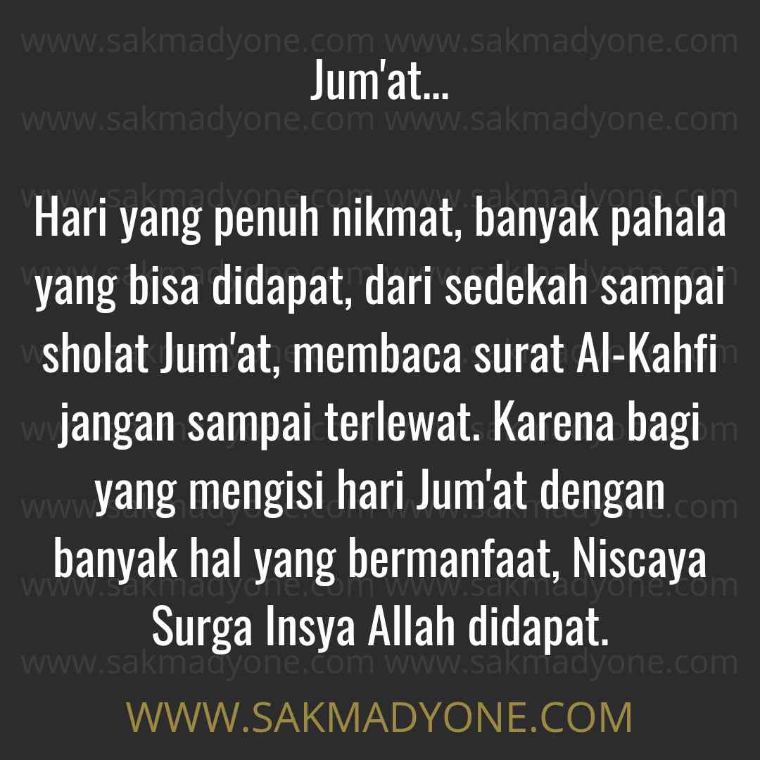 Kata mutiara Jumat mubarok Islami - Kata mutiara Jumat berkah ...