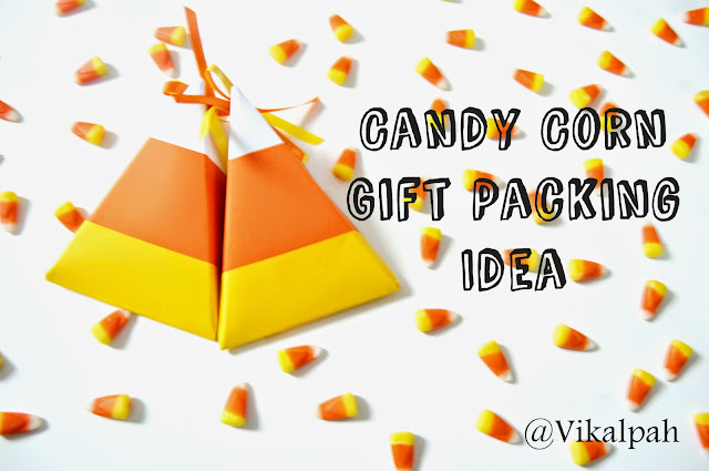 Vikalpah: Candy Corn gift packing idea