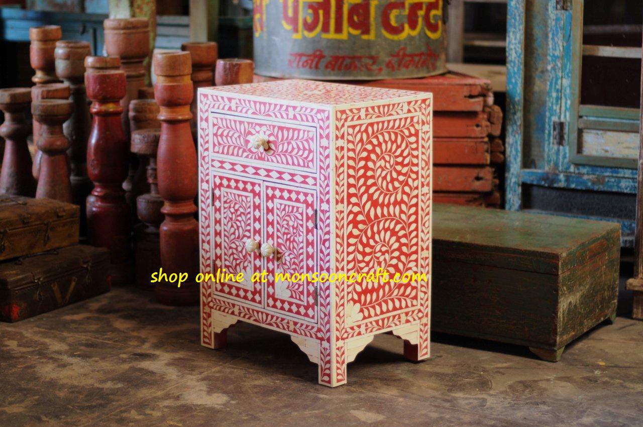 Monsoon Craft.com: Indian Bone Inlay Bedroom Furniture Design