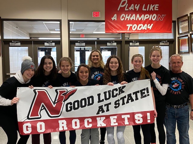 NHS Rocket Swimming and Diving Team: Rockets at the WIAA State Meet