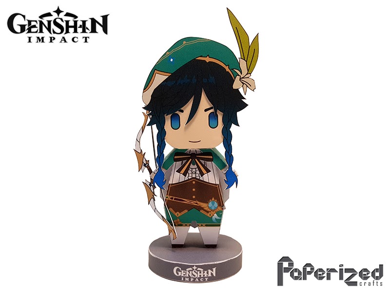 Genshin Impact: Venti Paperized | Paperized Crafts