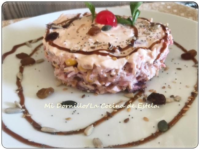 Ensalada de arroz Rosa. | Mi Dornillo: La cocina de Estela