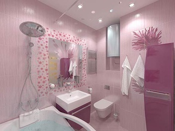 Decora el hogar: Decoracion de Baños Color Rosa
