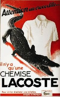 * Bonneterie: LACOSTE, création André GILLIER- TROYES