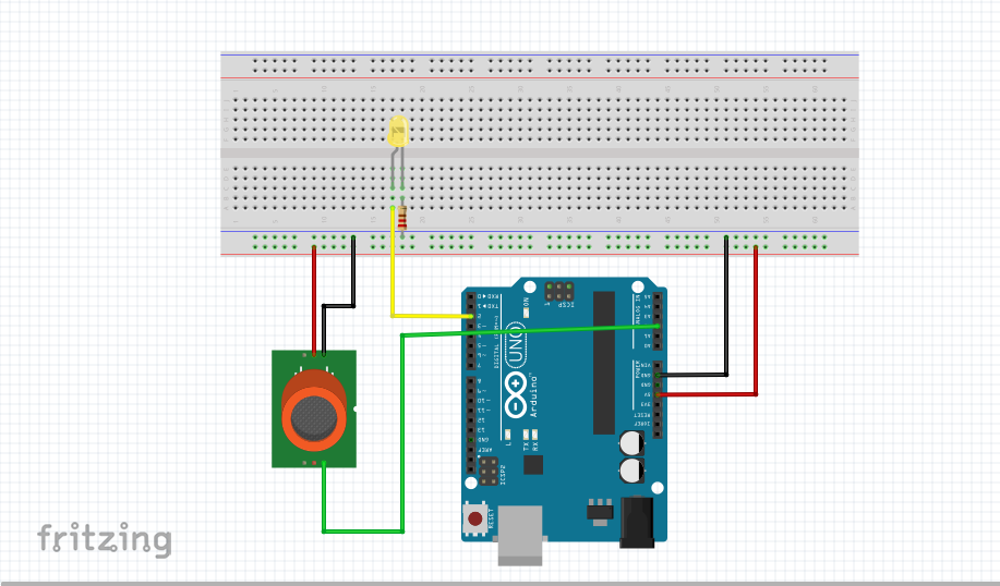 Utiliser lecapteur de gaz MQ-2 avec Arduino uno