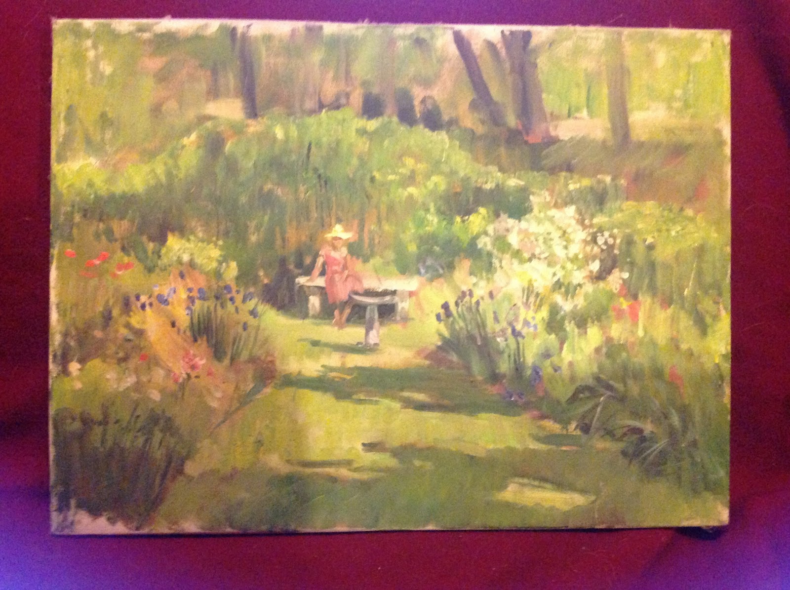 George Cherepov Paintings: Garden Scene by George Cherepov