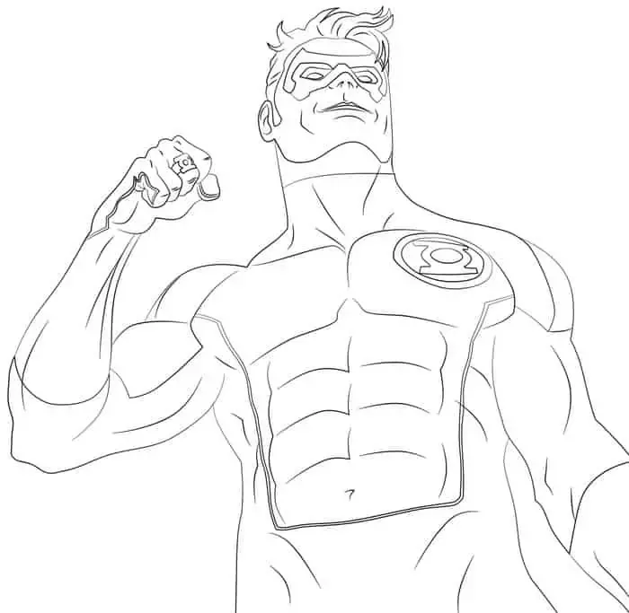 The Green Lantern Coloring Pages - Yuk Sebar